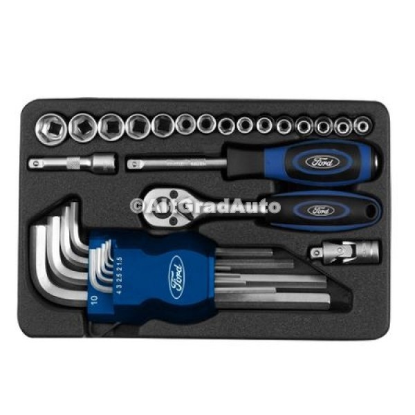 Oferta Set tubulara cu clichet 38 piese - Ford Tools