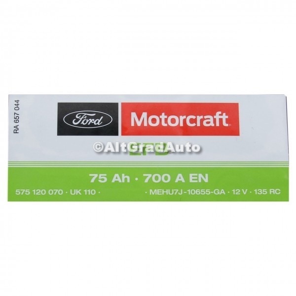 Acumulator 75 AH Start Stop Ford-Werke GmbH | Ford 1917577 | CC1T10655BB